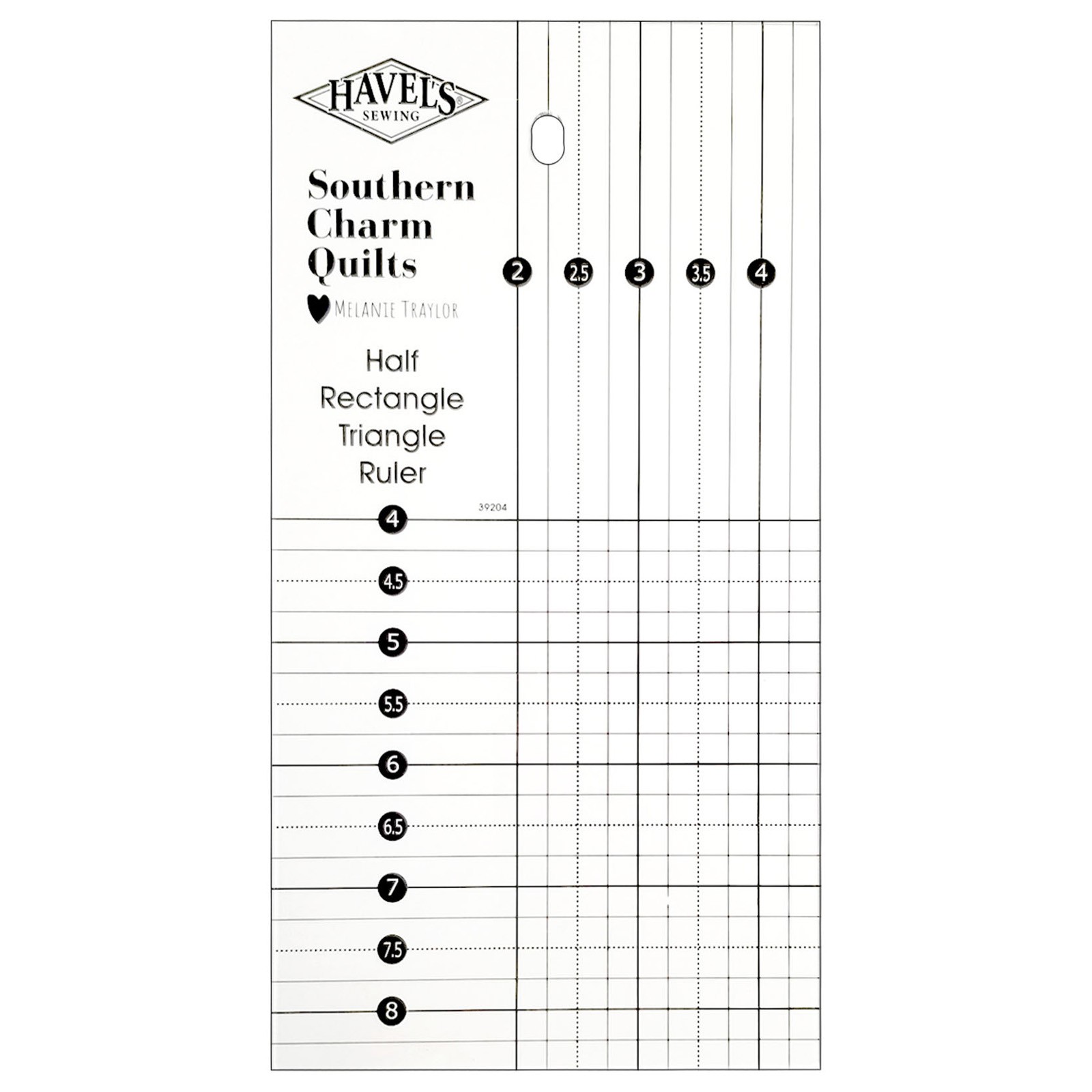 Half Rectangle Triangle Ruler | EE Schenck Company