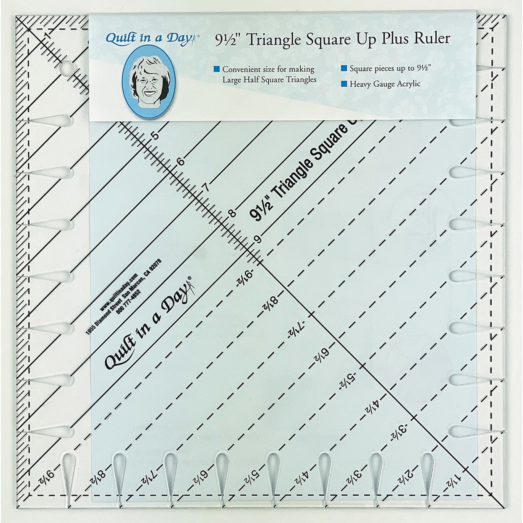 9-1/2" Triangle Square Up Plus Ruler | EE Schenck Company