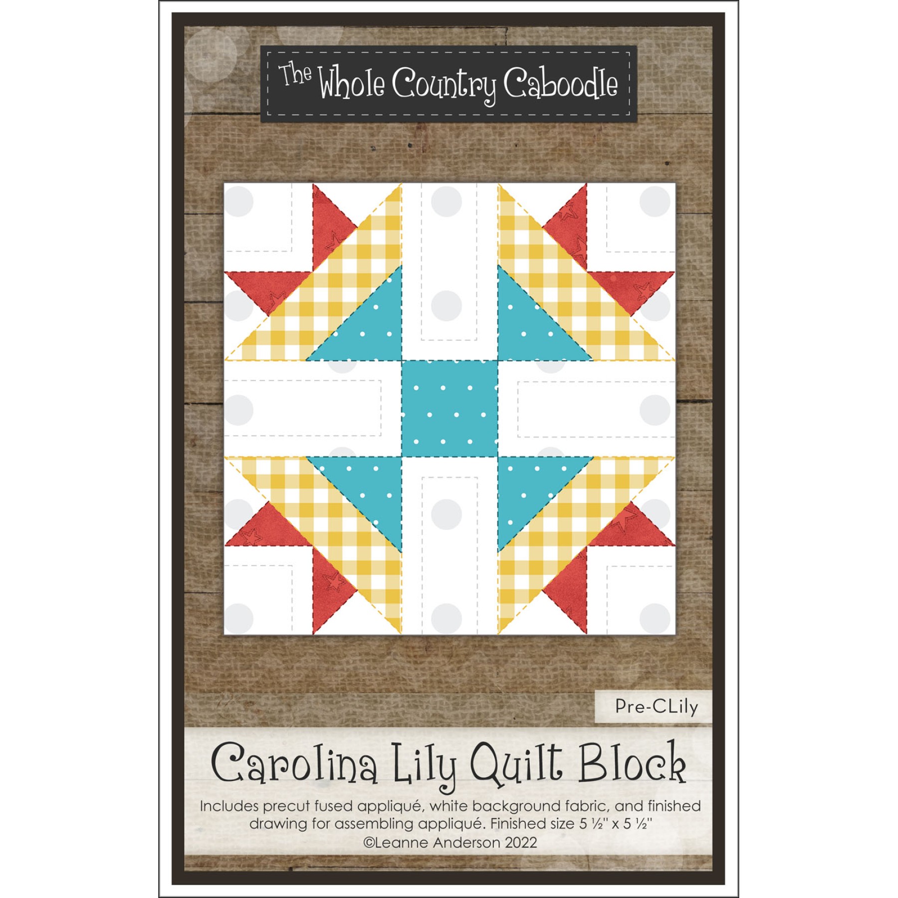 Carolina Lily Quilt Block | EE Schenck Company