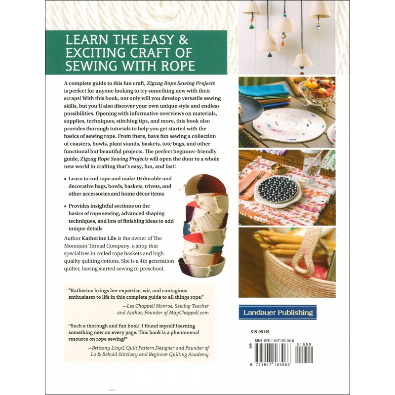Zigzag Rope Sewing Projects | EE Schenck Company