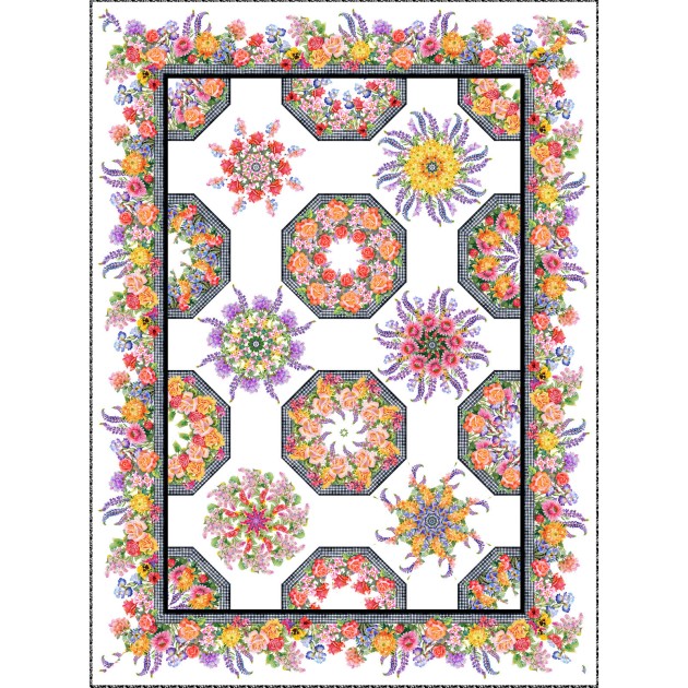 Decoupage Kaleidoscope Quilt Shop Kit | EE Schenck Company