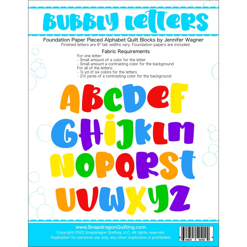 Bubbly Letters Collection | EE Schenck Company