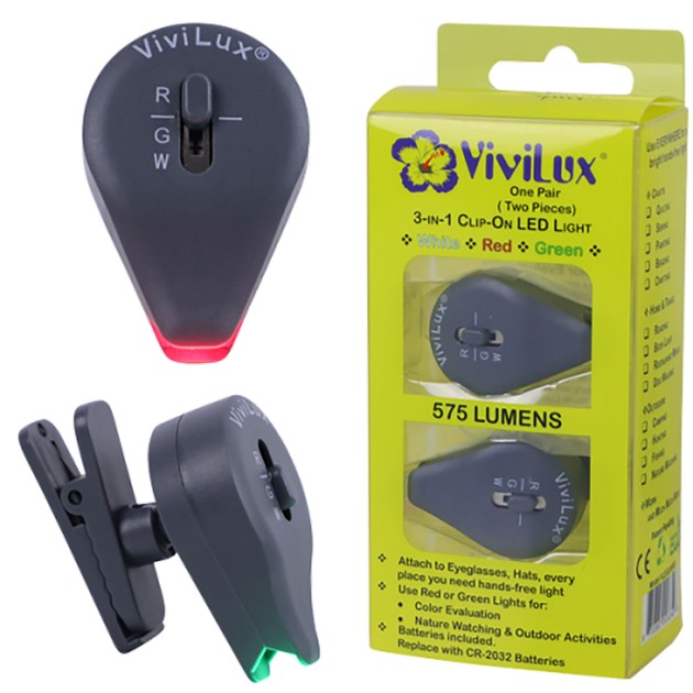 ViviLux Clip On LED Lights with W/R/G | EE Schenck Company