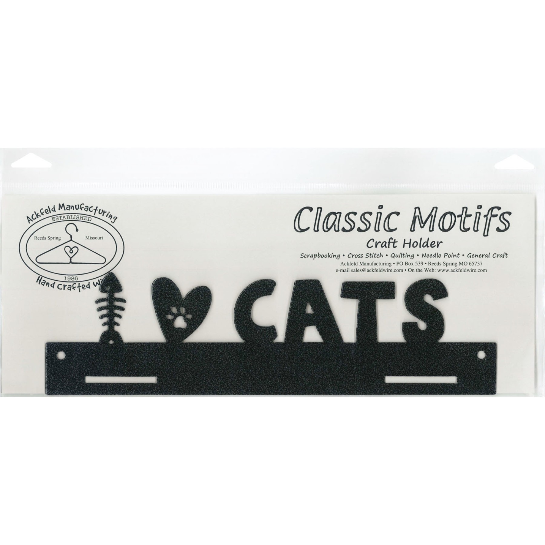 12" I Love Cats Tab Holder | EE Schenck Company