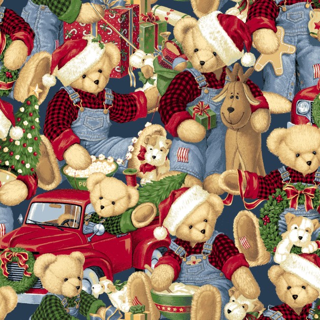 Blue Jean Teddy Holiday | EE Schenck Company
