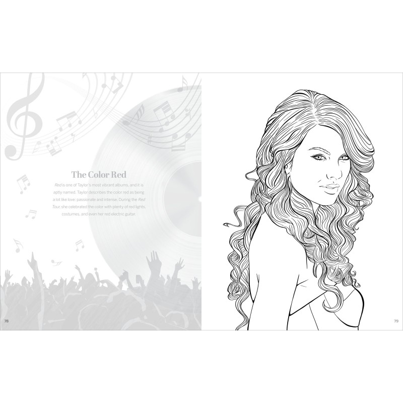 printable coloring pages of taylor swift