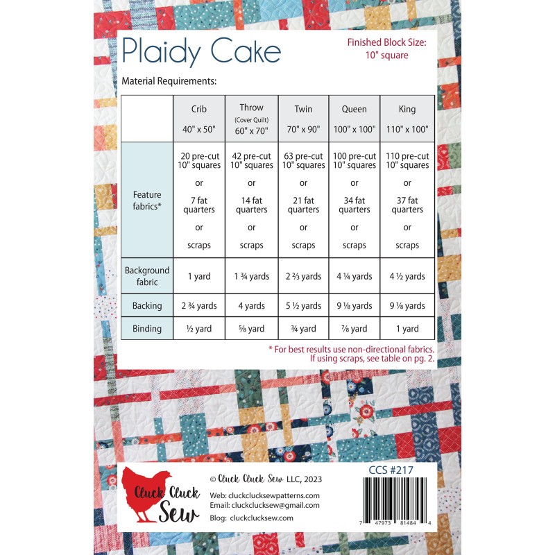 Plaidy Cake | EE Schenck Company