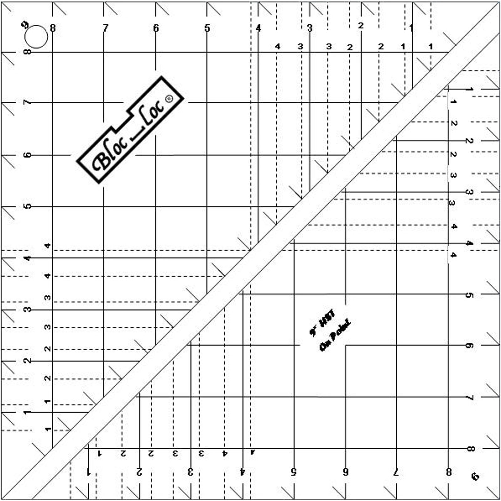 Half-Square Triangle On Point Ruler | EE Schenck Company