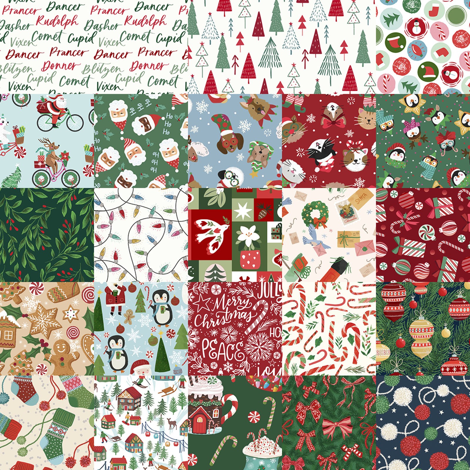 Christmas Miniatures III - Fabric | EE Schenck Company