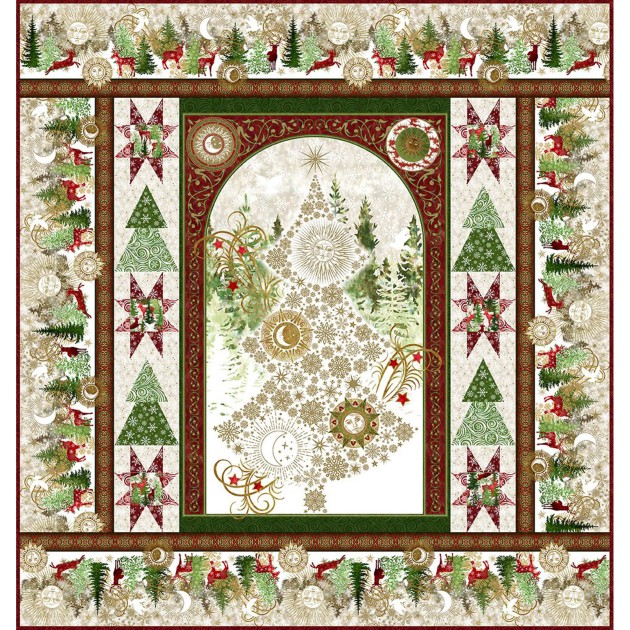Winter Solstice II Panel Quilt Shop Kit | EE Schenck Company