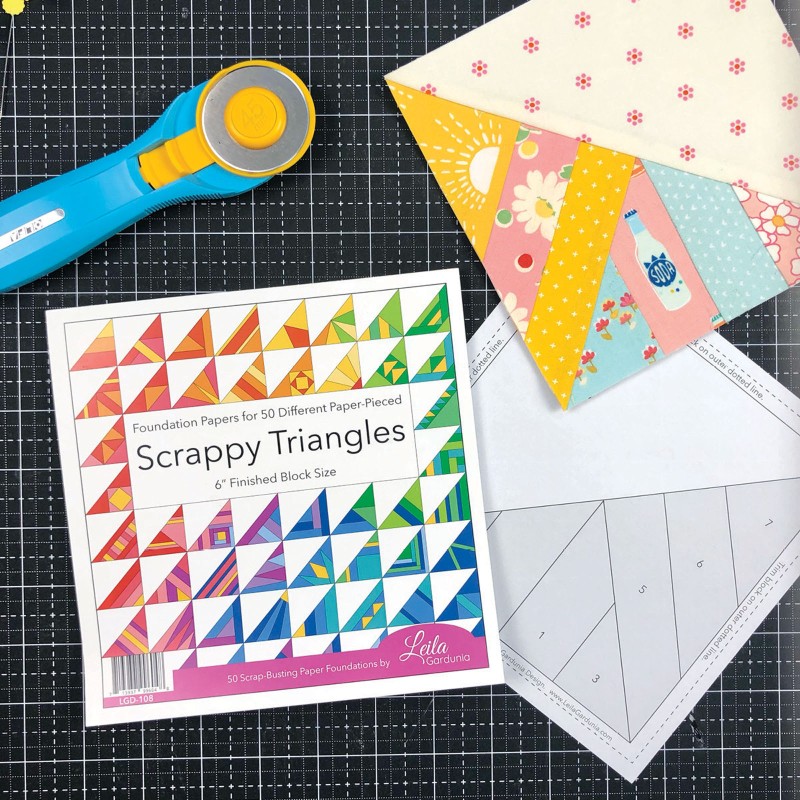 Scrappy Triangle Foundation Paper-Piecing Pad | EE Schenck Company
