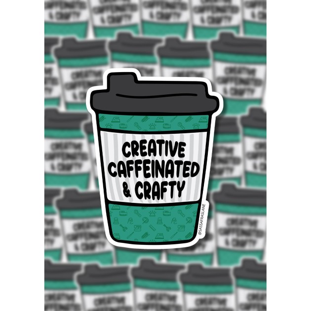 Creative, Caffeinated & Crafty Stickers | EE Schenck Company