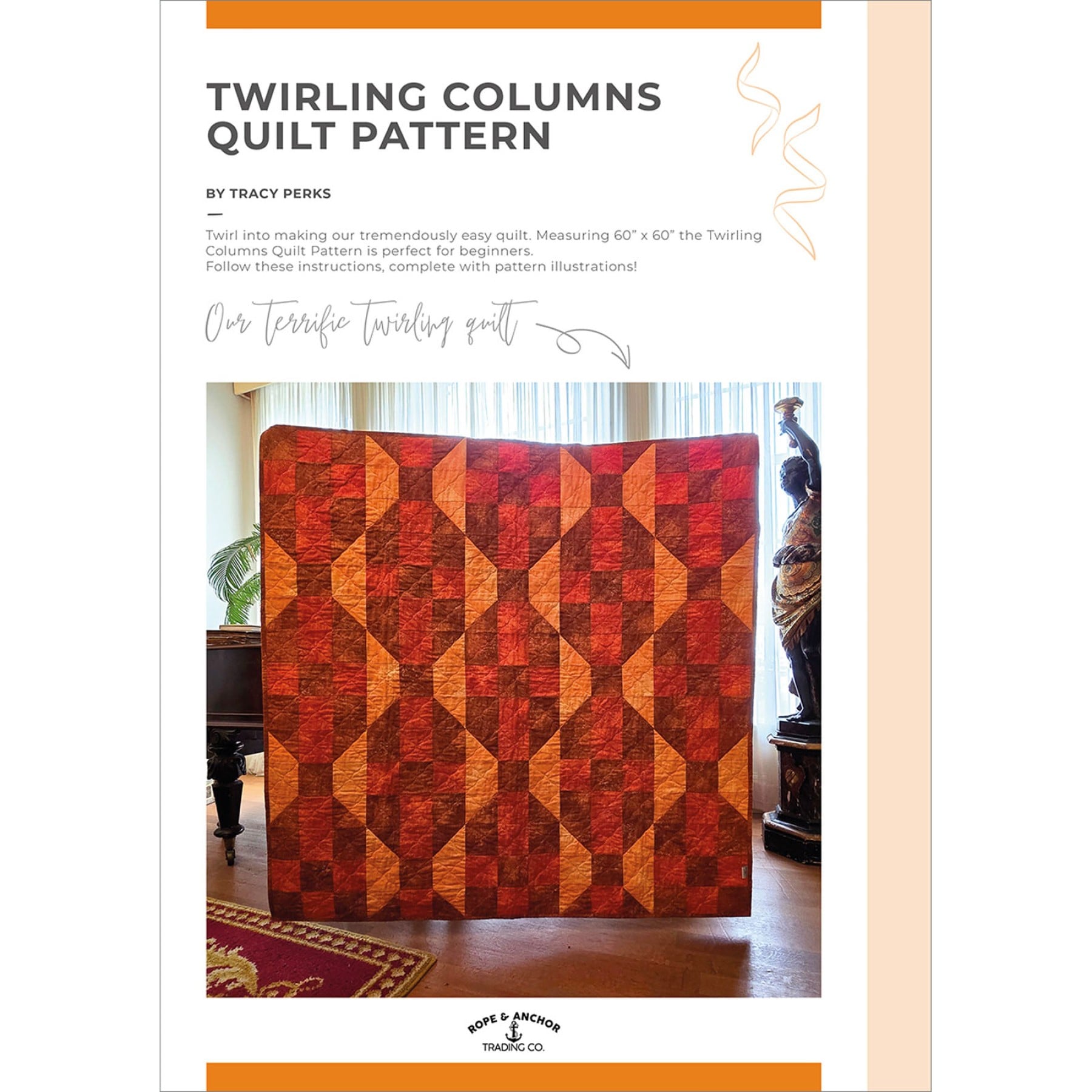 Twirling Columns Quilt - Patterns | EE Schenck Company