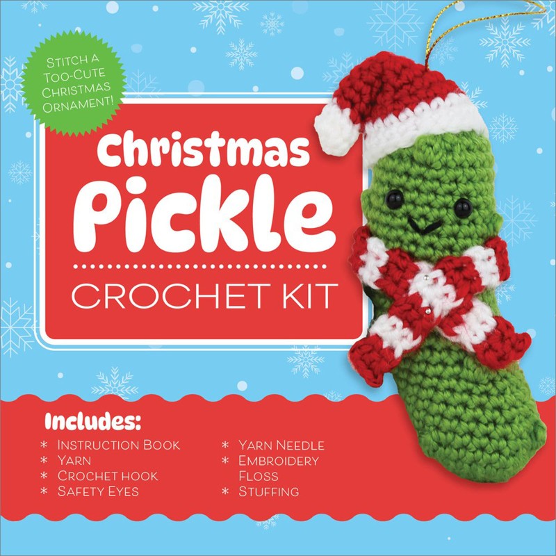 Christmas Pickle Crochet Kit | EE Schenck Company