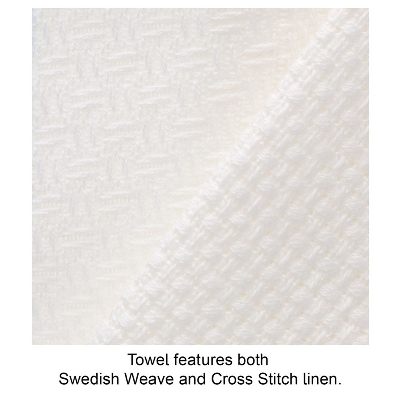 Swedish Weave Huck Embroidery Tea Towel Kit - Craft, Trim ...