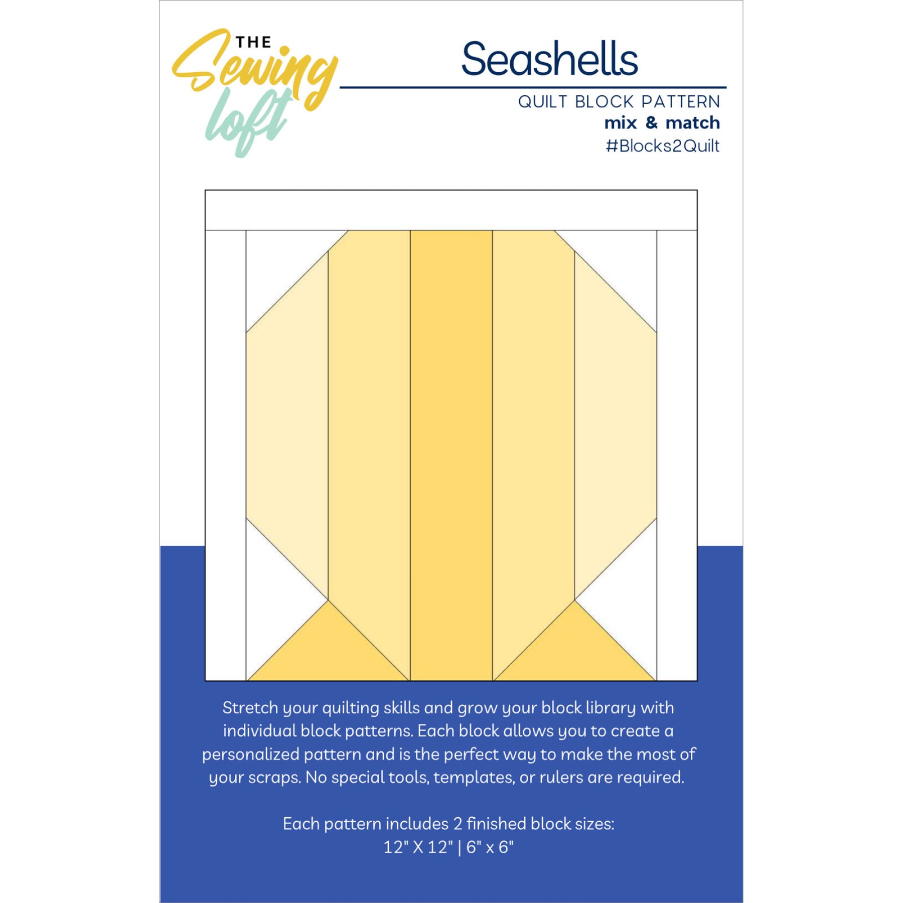 Seashells Quilt Block | EE Schenck Company