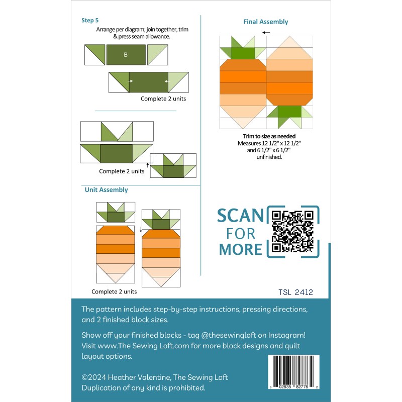 Carrot Top Quilt Block | EE Schenck Company