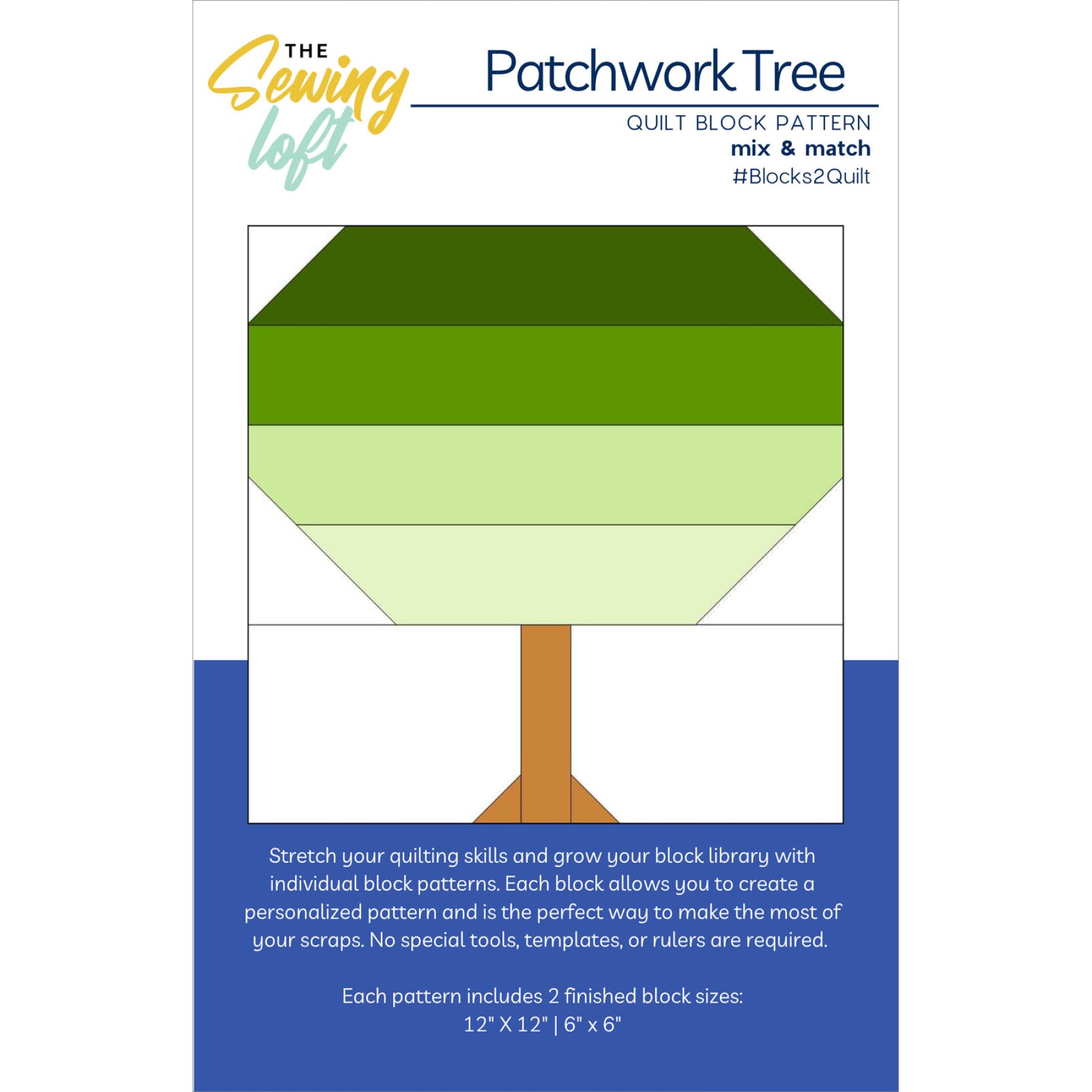 Patchwork Tree Quilt Block | EE Schenck Company
