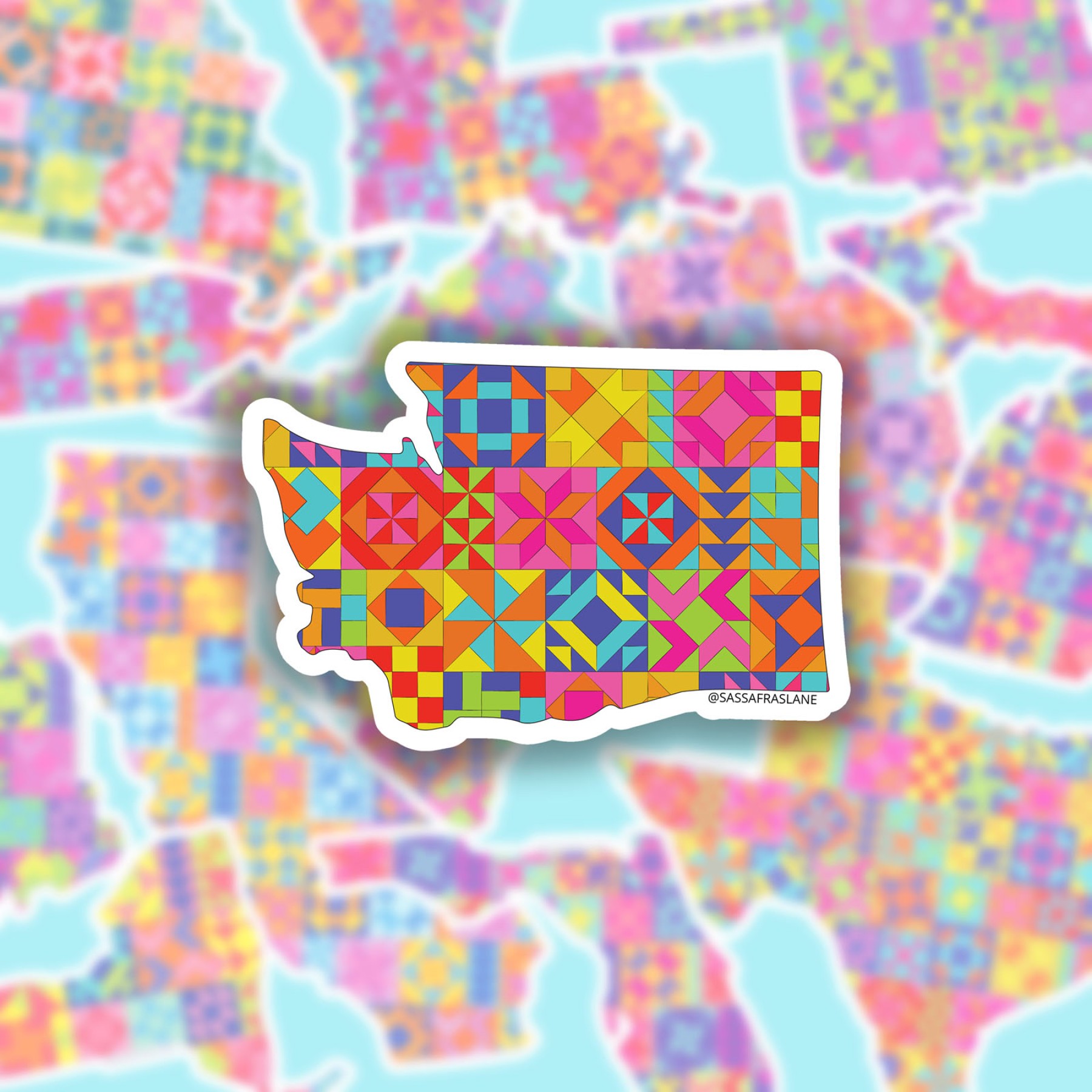 State Quilt Stickers | EE Schenck Company