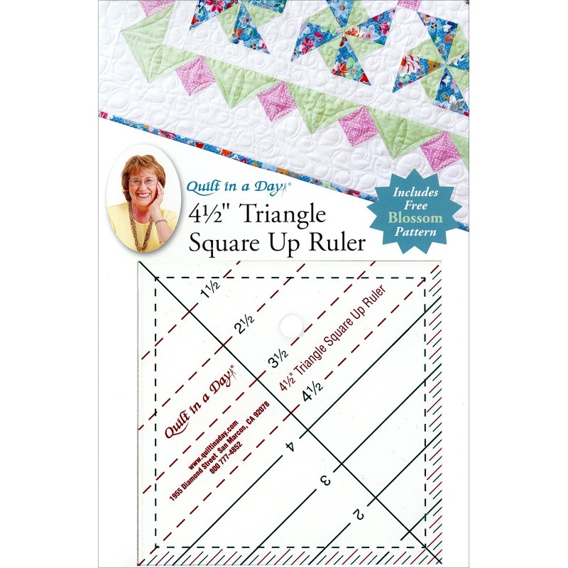 4-1/2" Triangle Square Up Ruler | EE Schenck Company