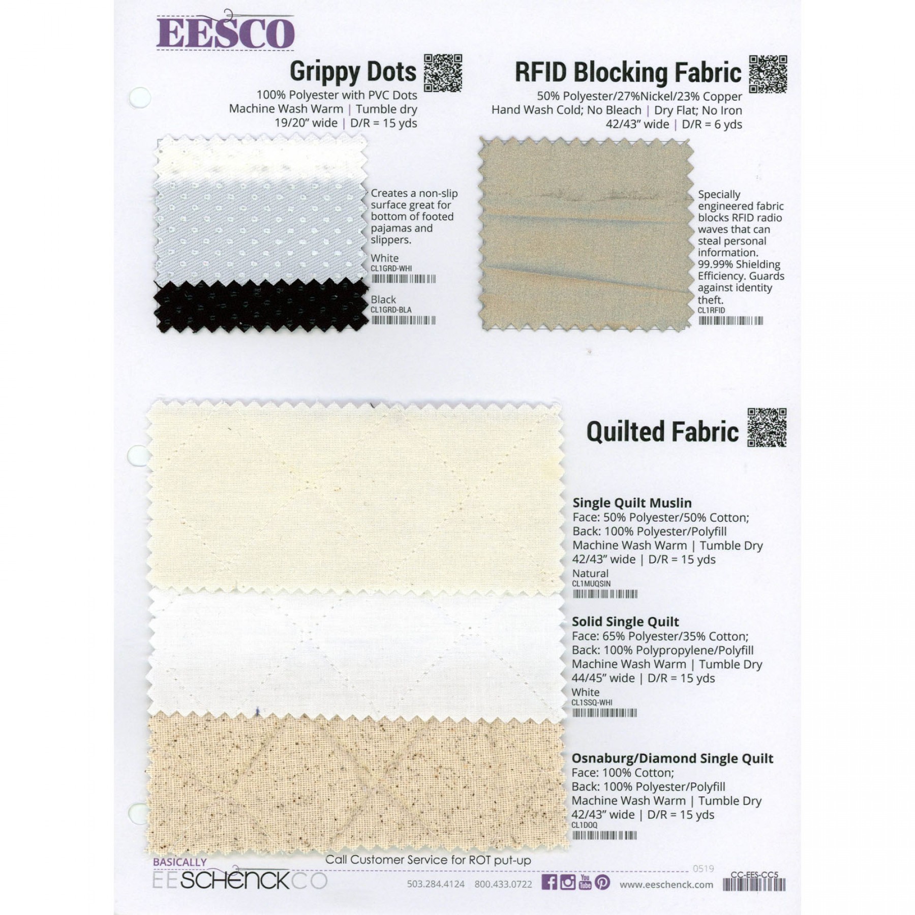 EESCO Basics Color Card #5 | EE Schenck Company