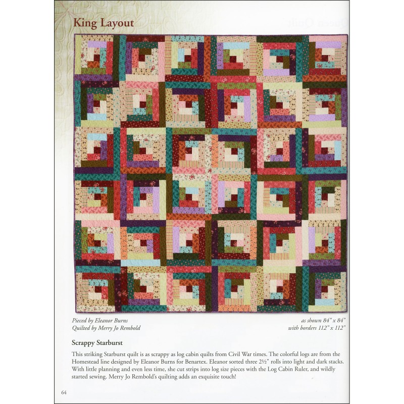 Make a Quilt in a Day Log Cabin Pattern | EE Schenck Company