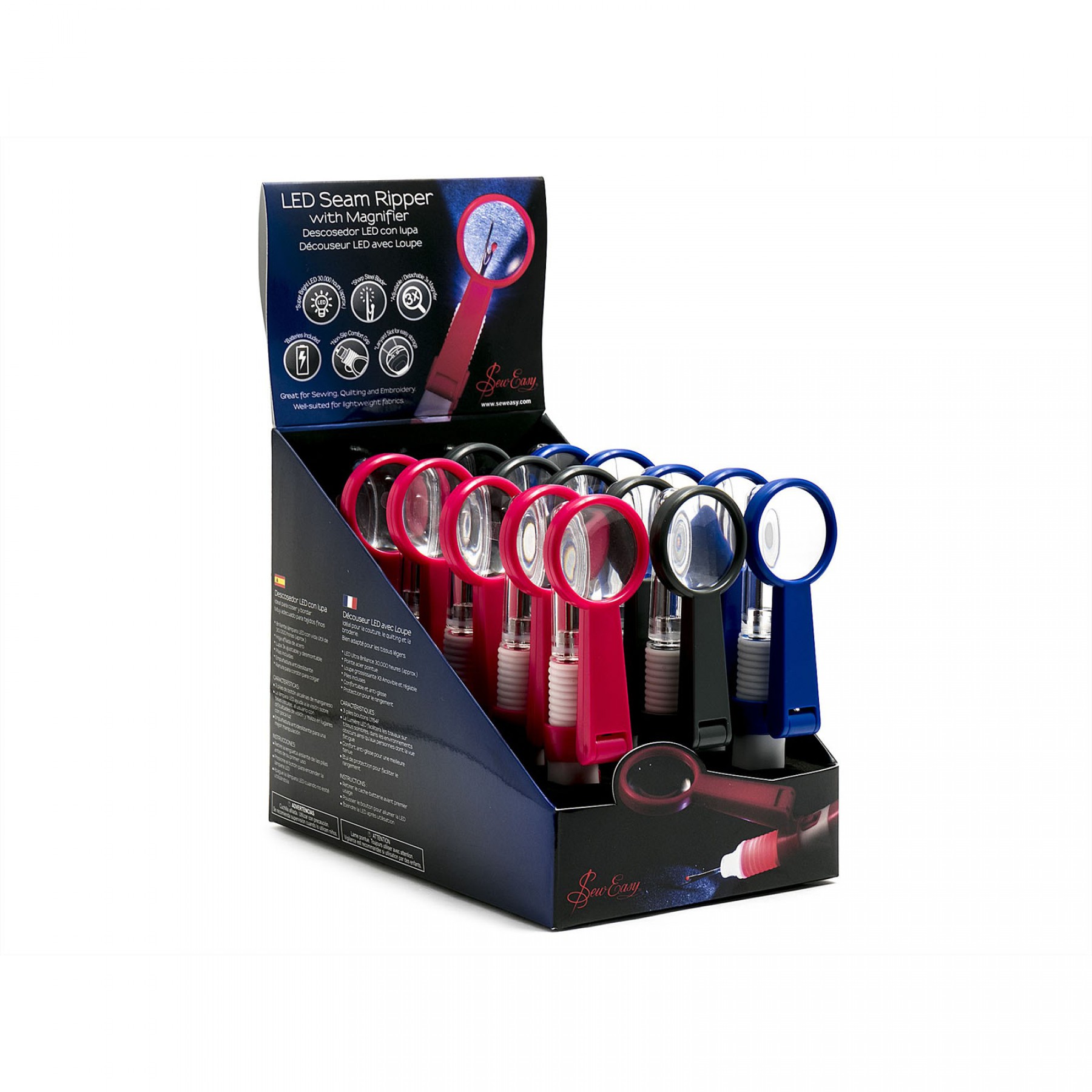 LED Seam Ripper with Magnifier | EE Schenck Company