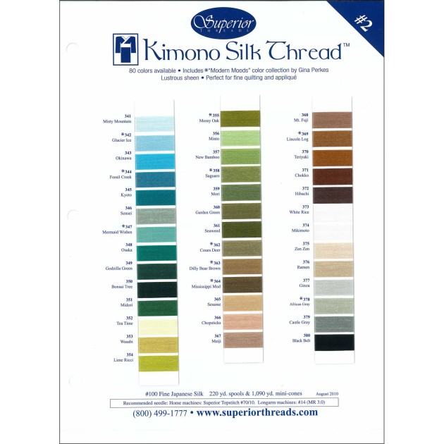 Superior Threads Color Card | EE Schenck Company