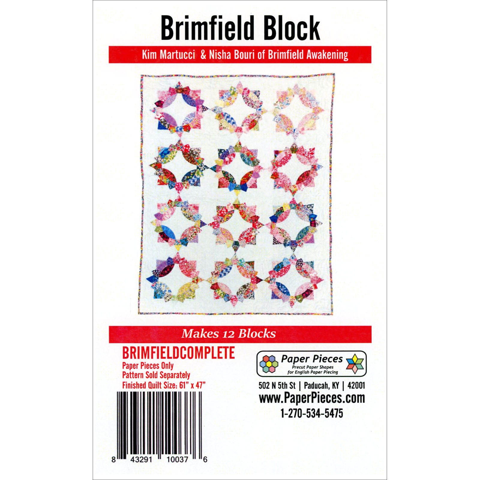 English Paper Piecing Templates for Brimfield Block Pattern | EE ...