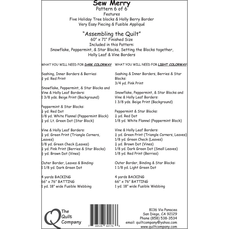 Sew Merry BOM | EE Schenck Company