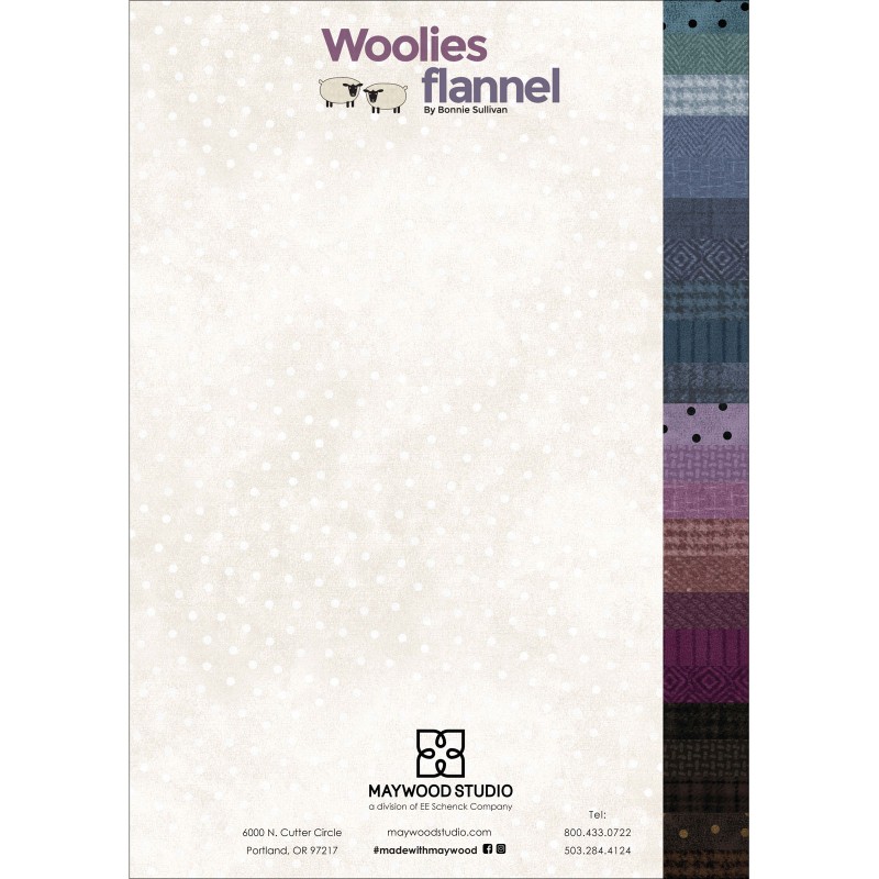 Woolies Flannel Color Card | EE Schenck Company