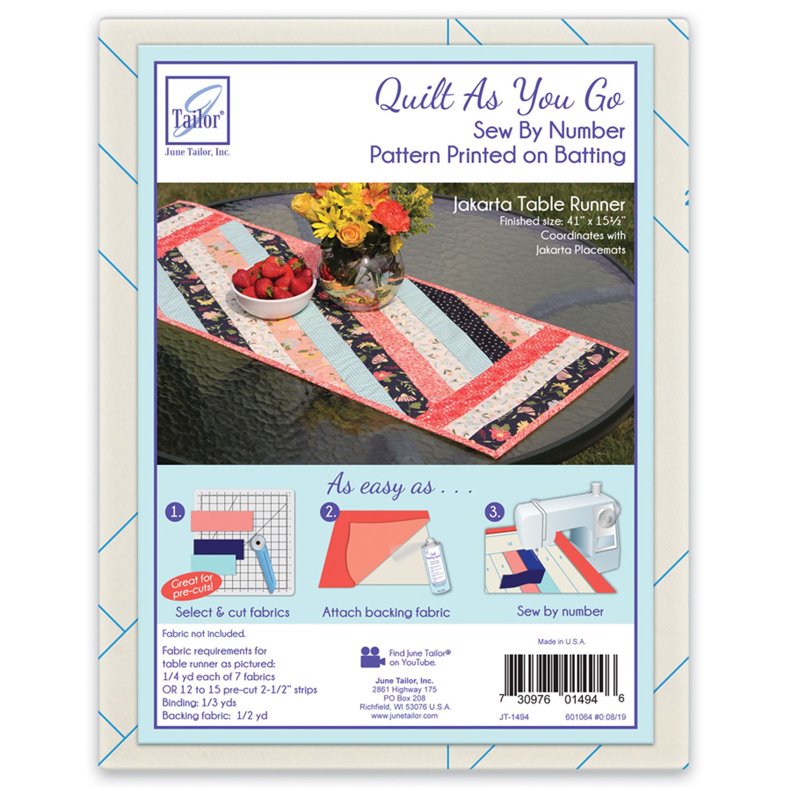 Quilt As You Go Pre-Printed Batting | EE Schenck Company